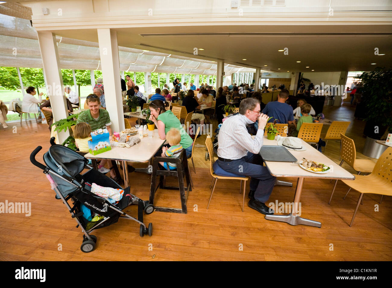 Restaurant baby pram table hi-res stock photography and images - Alamy