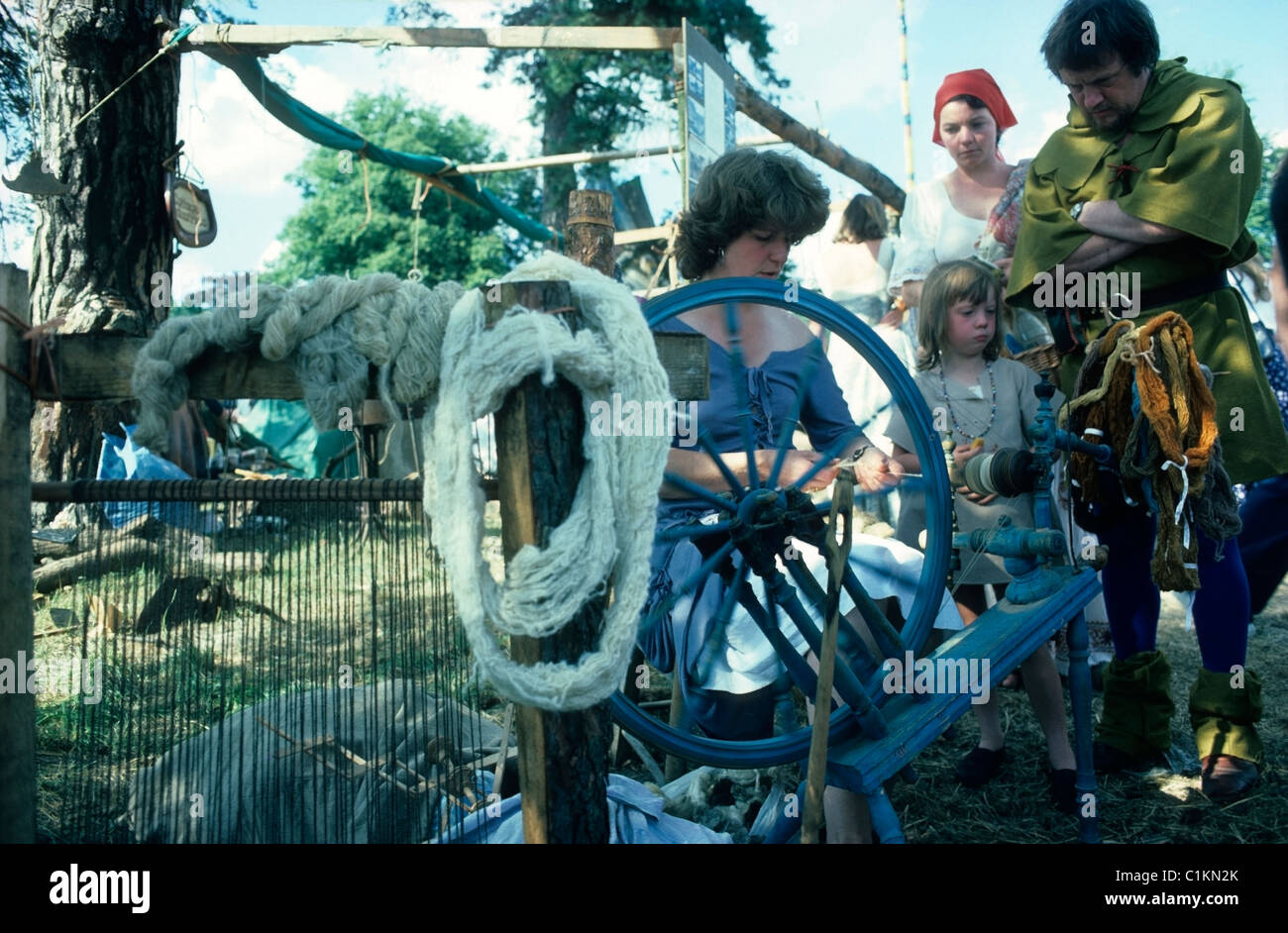Medieval spinning wheel hi-res stock photography and images - Alamy