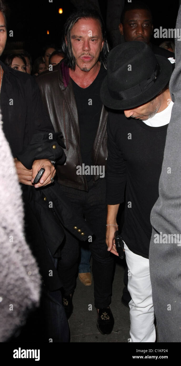 Mickey rourke arrives hi-res stock photography and images - Alamy