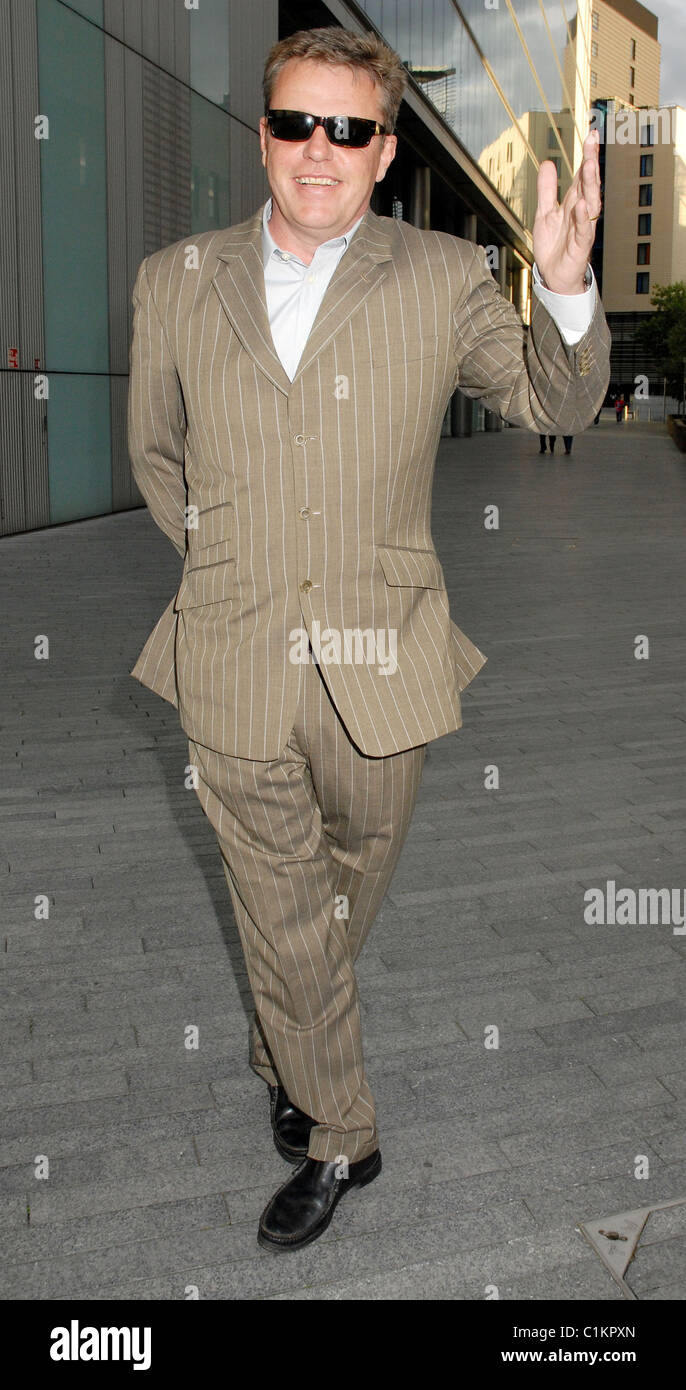 Suggs from Madness Busking Cancer Launch Gig on HMS Belfast - arrivals ...