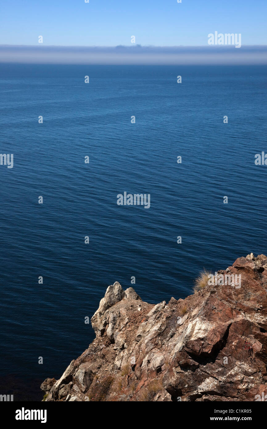 Cliff and Ocean, California, USA Stock Photo - Alamy