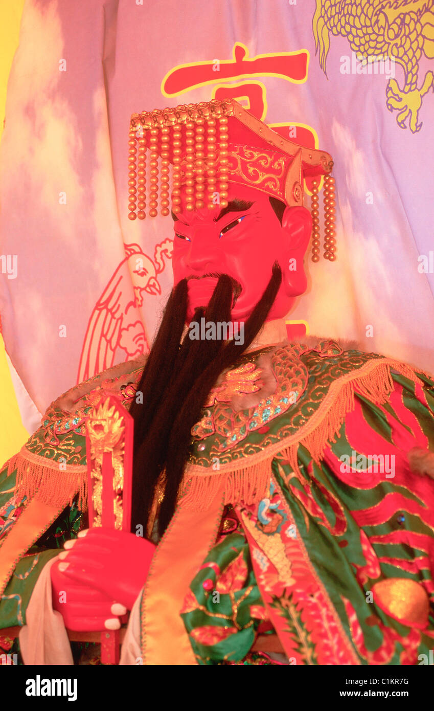 Taiwan, Taipei, traditional Opera performance at the Opera Cement house ...