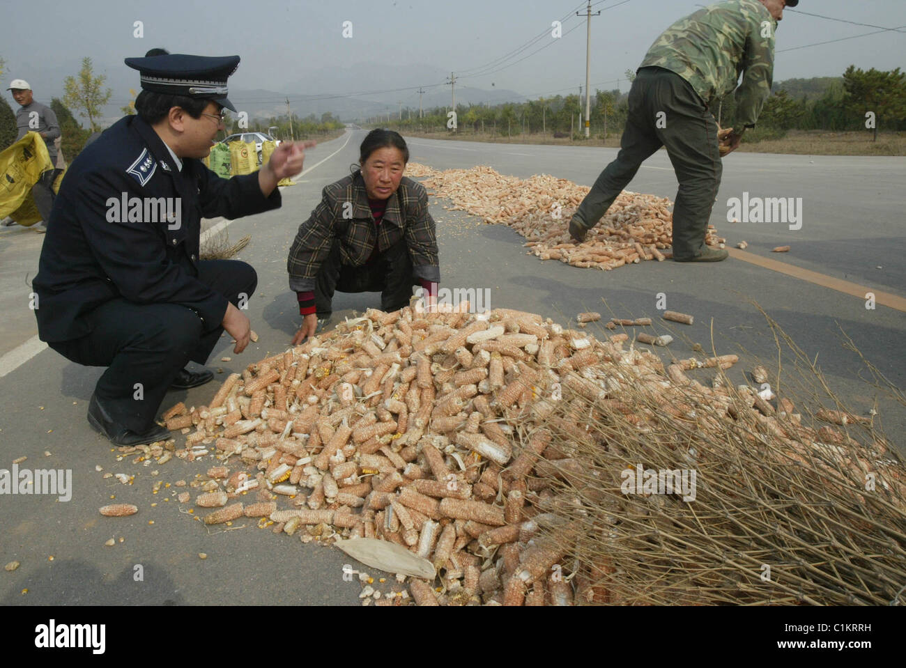CORN-Y COPS Police in Beijing, China are cracking down on corn farmers ...