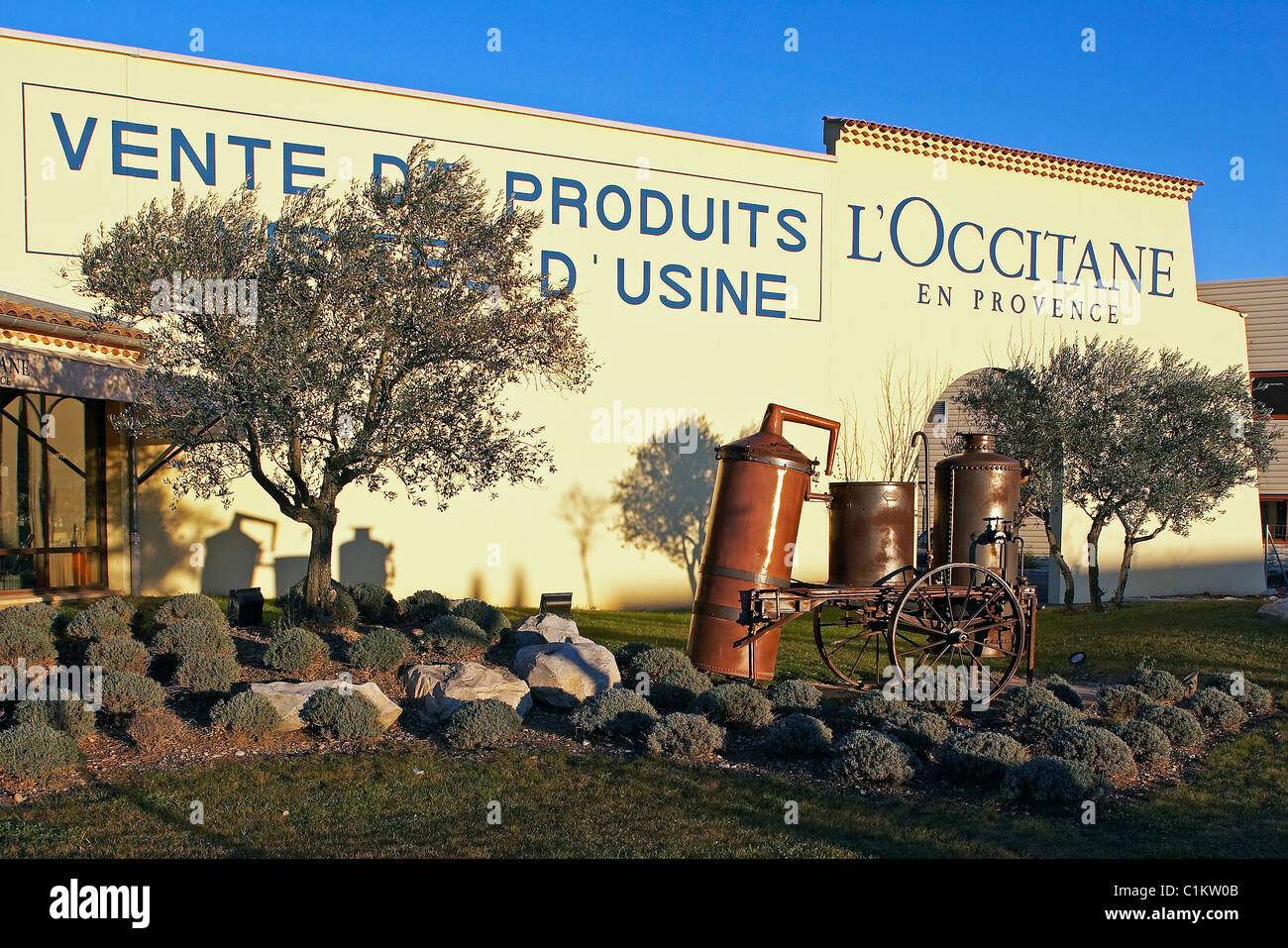 France, Alpes de Haute Provence, Luberon, factory L'Occitane (cosmetic ...