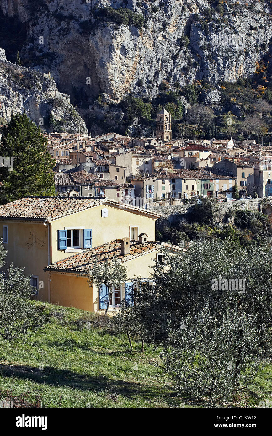 France Alpes de Haute Provence Verdon Regional Natural Park Moustiers ...