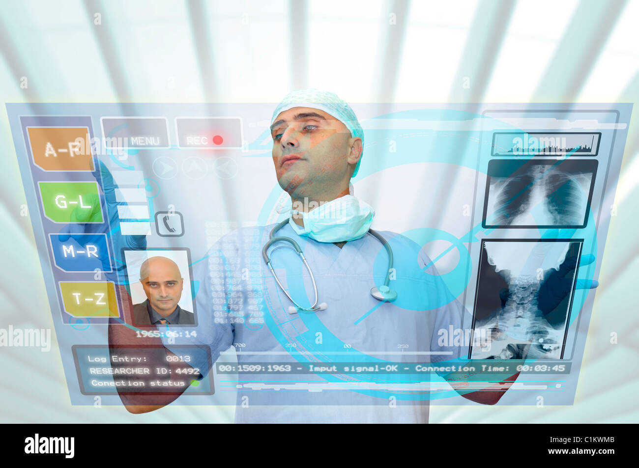 Tech computer screen hi-res stock photography and images - Alamy