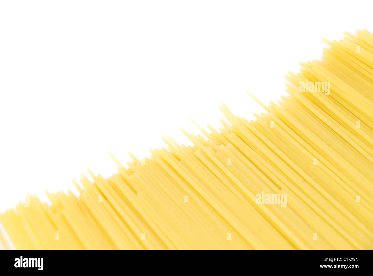 Spaghetti pasta on white Stock Photo - Alamy