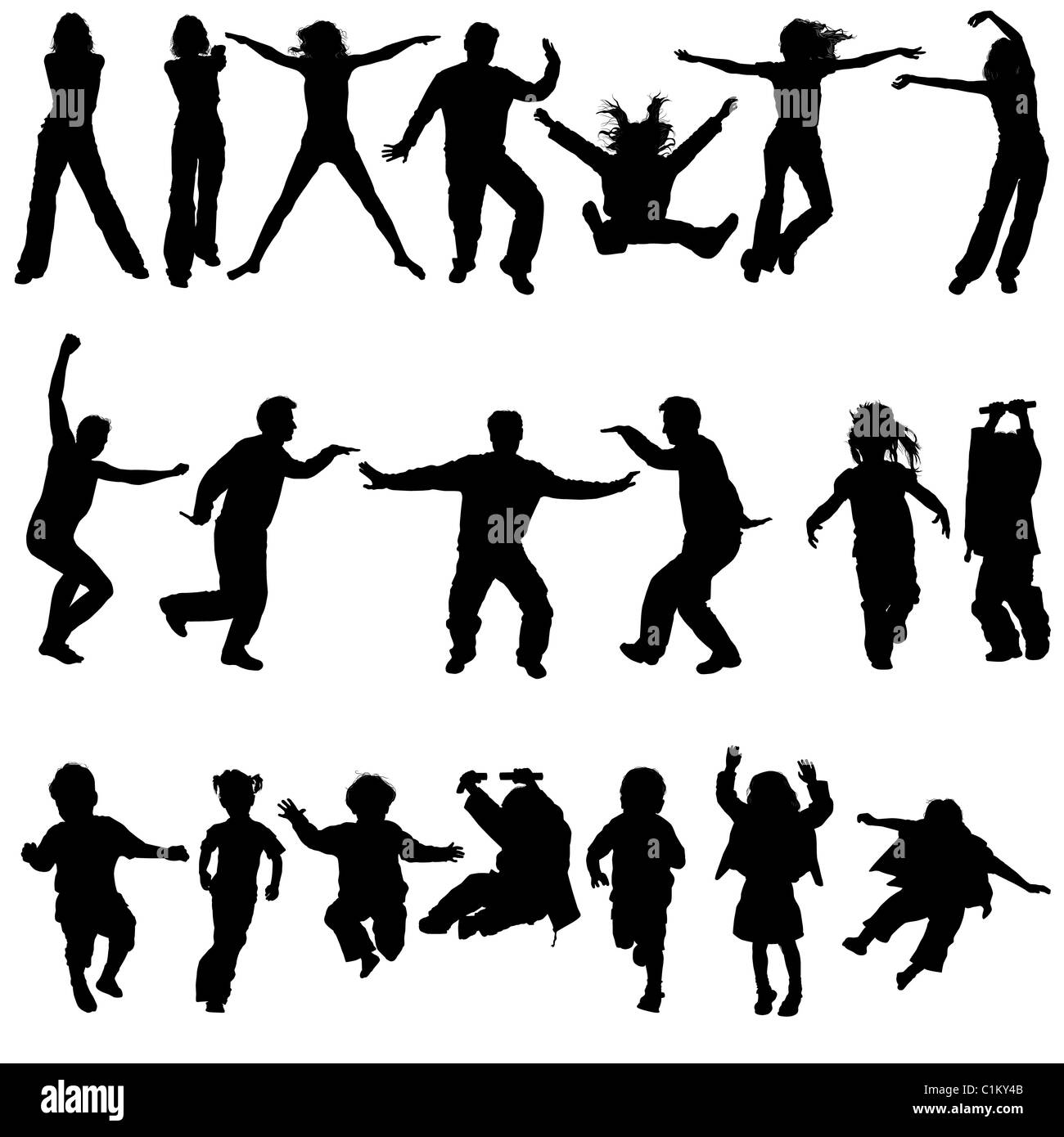 Women girls kids Cut Out Stock Images & Pictures - Alamy