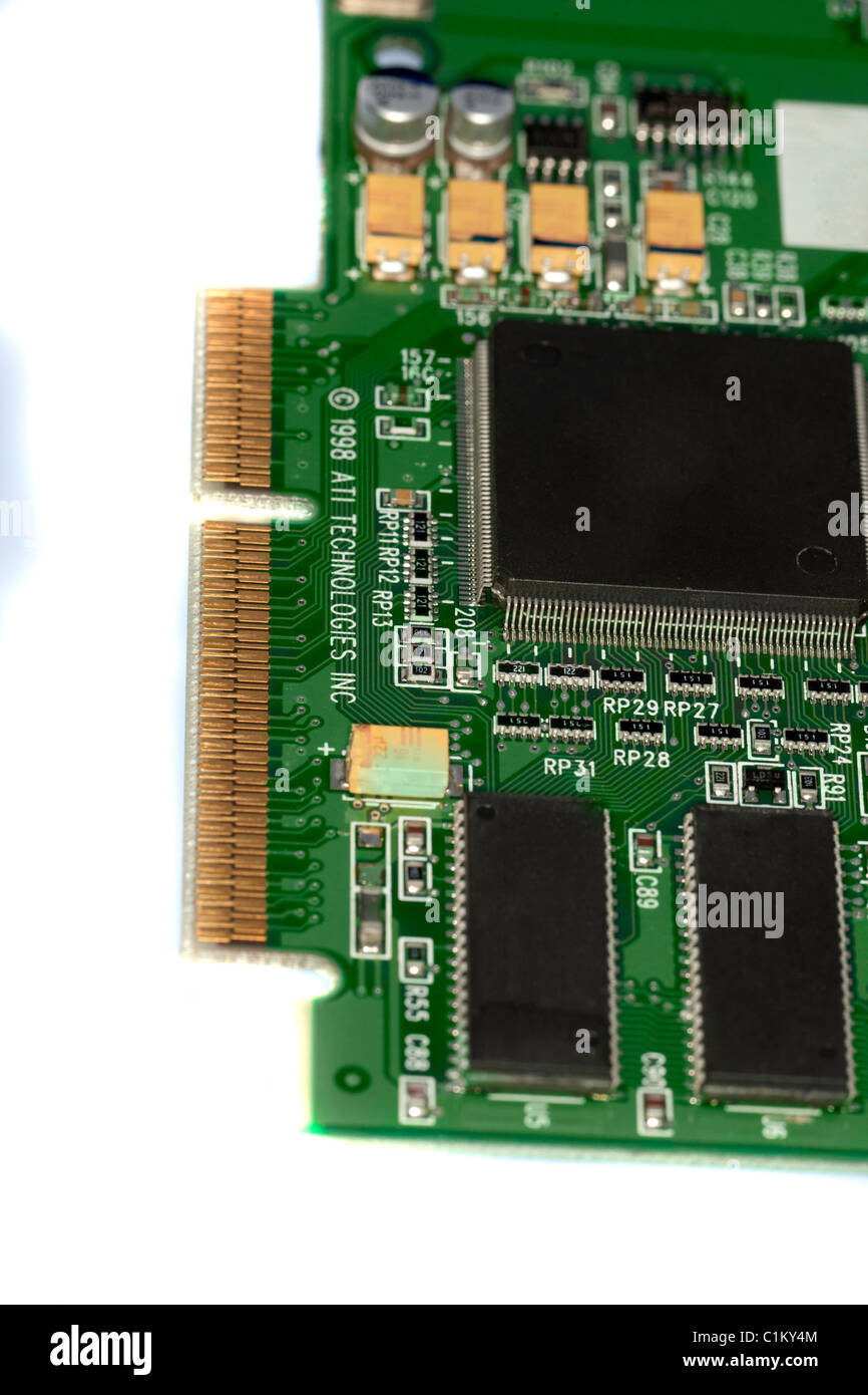 Close view detail of a graphic card for a pc Stock Photo - Alamy