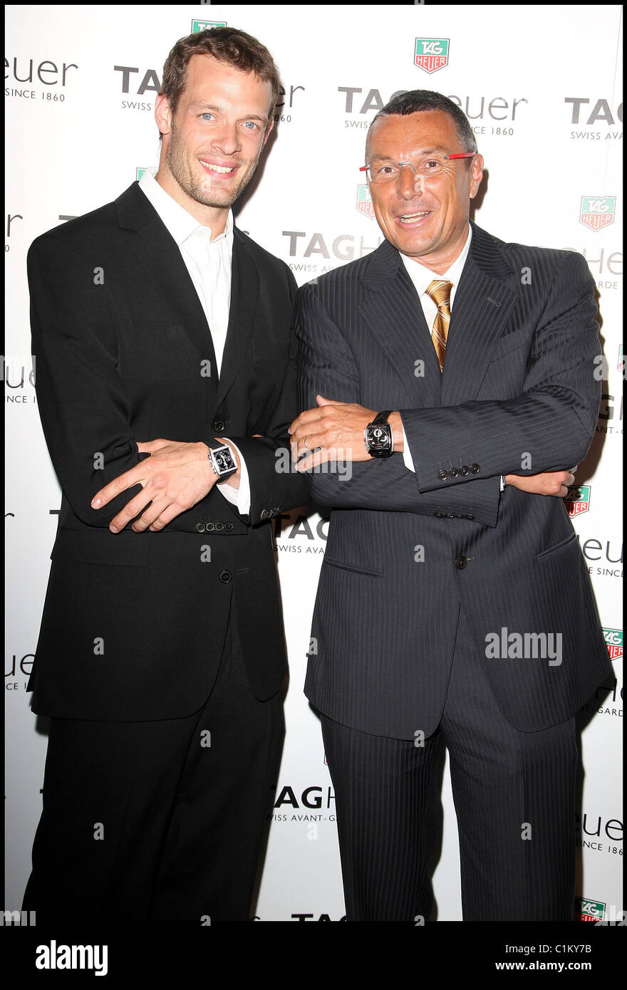 Alexanre Wurz and Jean Christopher Babin Tag Heuer evening party at the ...