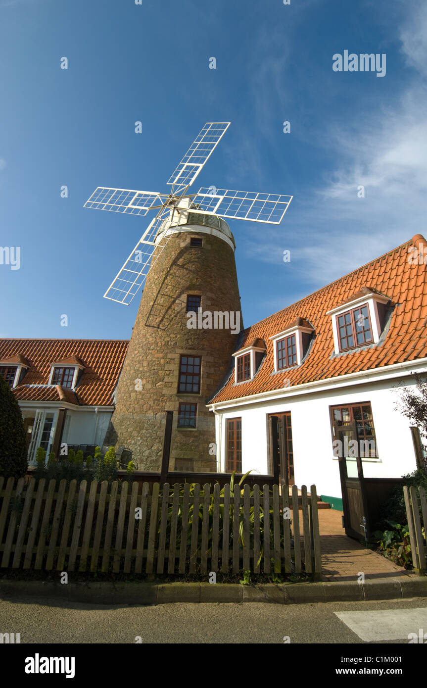 The Windmill St Peter Jersey Channel Islands Stock Photo - Alamy