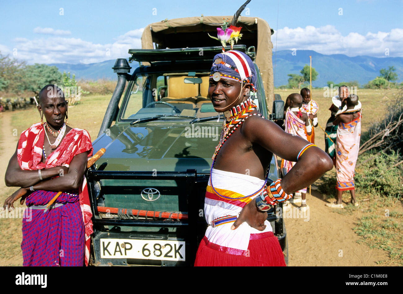 Kenya, Rift Valley, Masai village (Manyatta), Alamal Stock Photo - Alamy