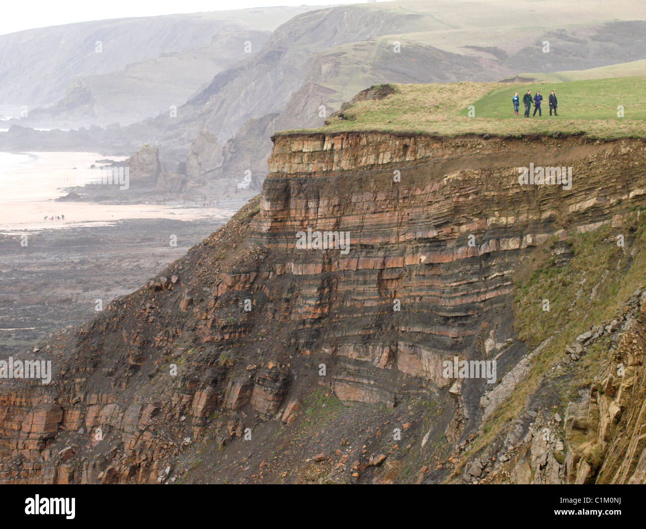 Walking the coastal path, Cornwall Stock Photo - Alamy