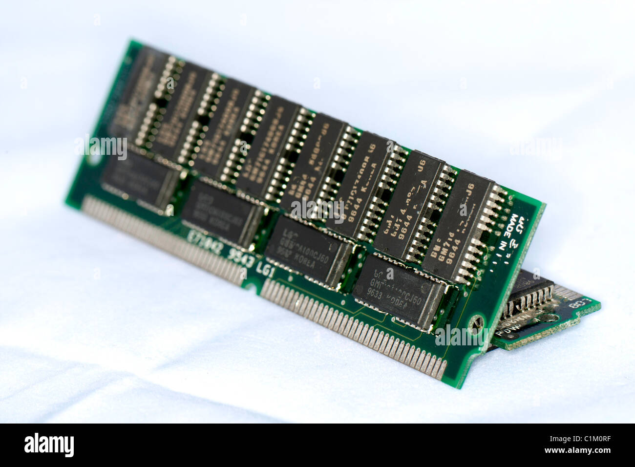 Computer motherboard microcircuit chips ram hi-res stock photography ...