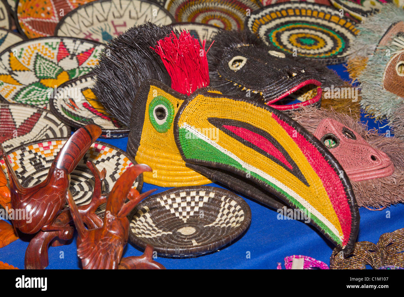 Crafts of the Native Indian Embera Tribe, Embera Village, Panama Stock ...
