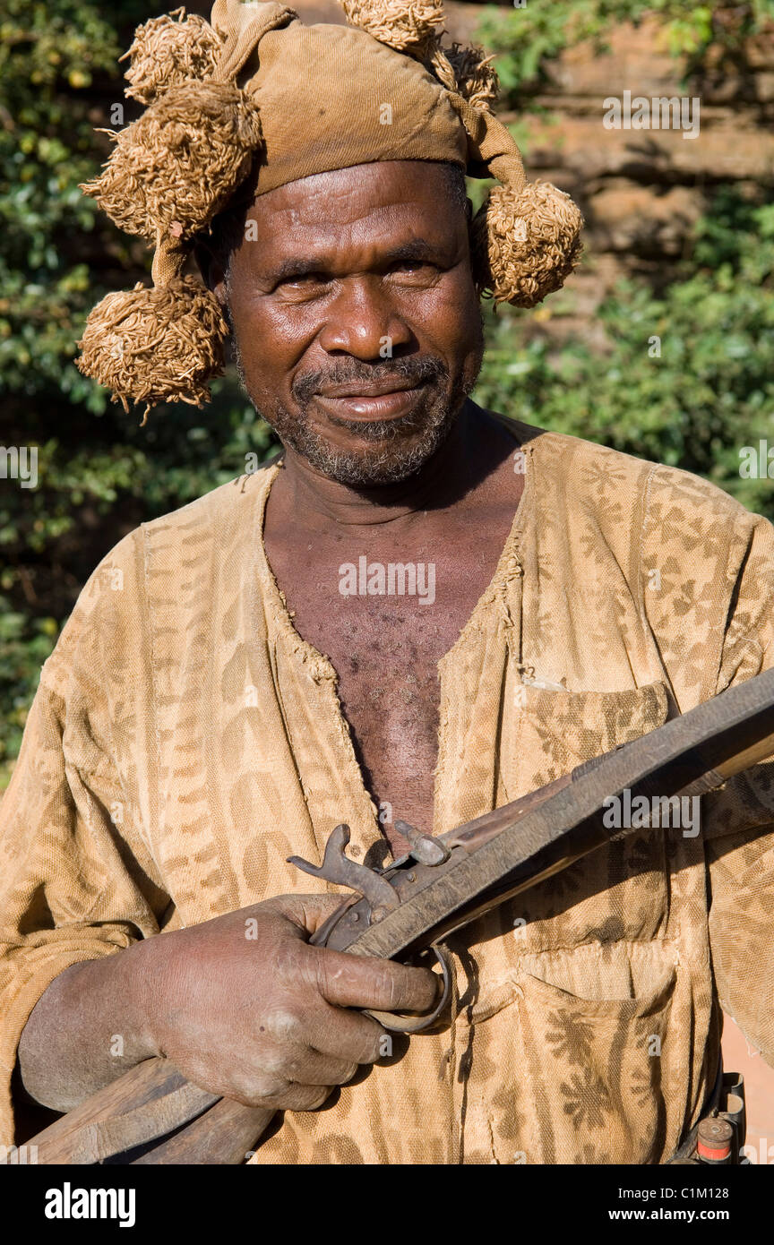 Mali, Sikasso area, Loulouni village, festivities, Senoufo hunters ...