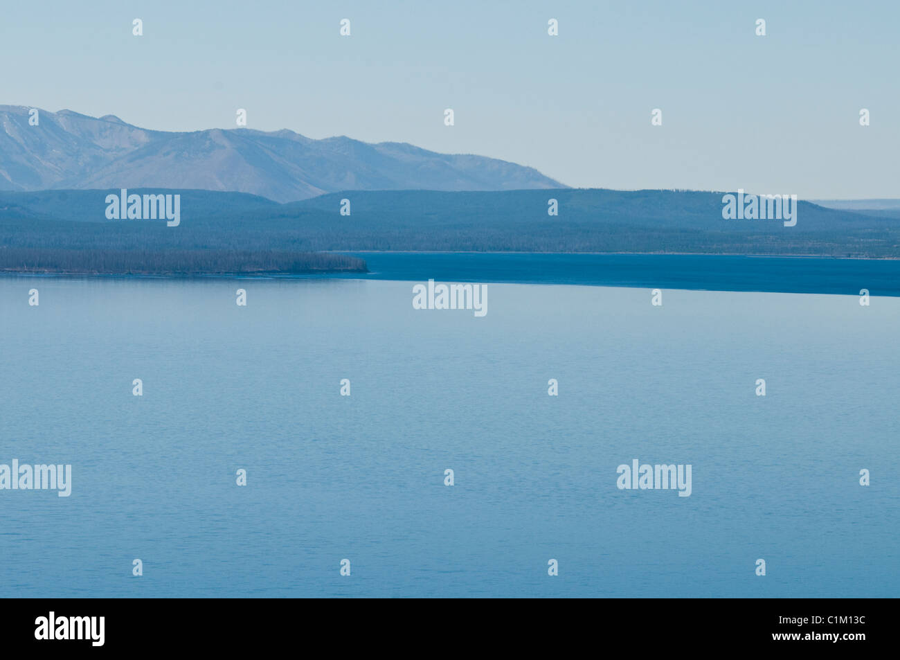 Lake Yellowstone,Butte Turnoff,Views of Teton Range Mountains,Dot ...