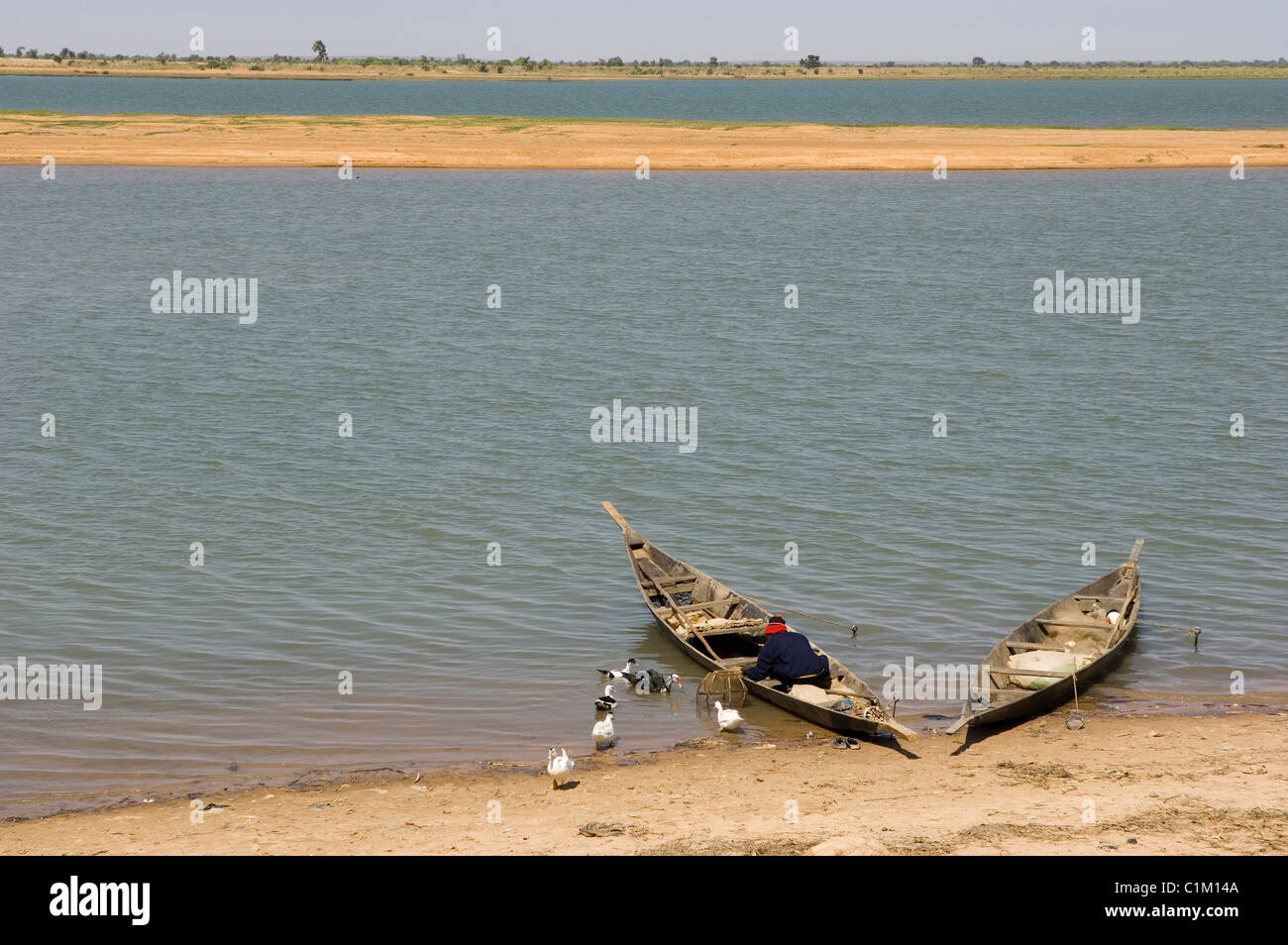 Niger river bank, Sekoro, the old Segou, the first capital of the ...