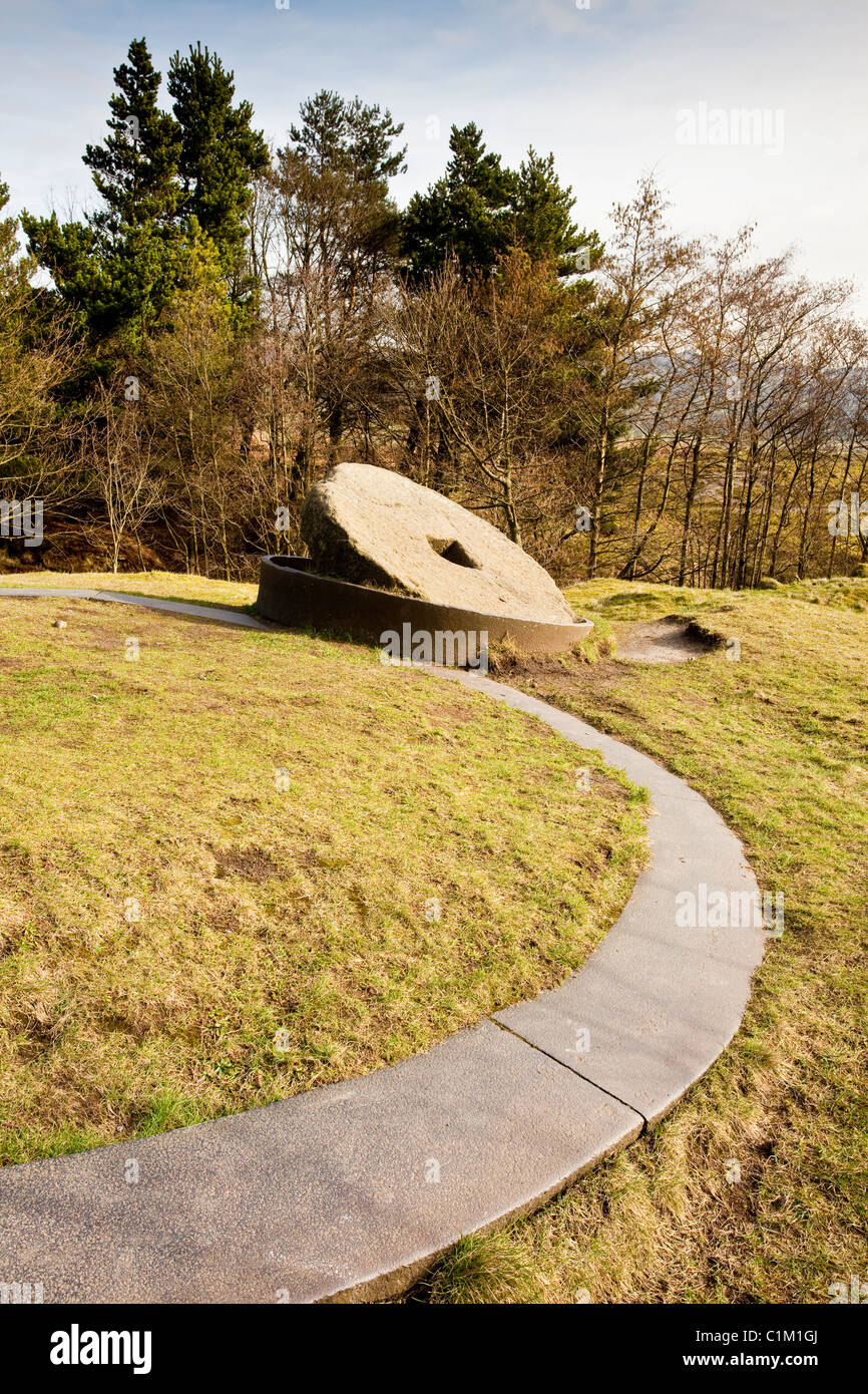 Odin Mine Crushing Wheel,Castleton Stock Photo - Alamy