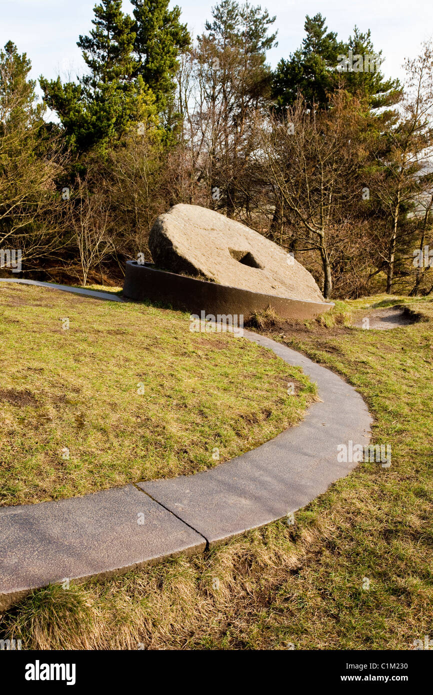 Odin Mine Crushing Wheel,Castleton Stock Photo - Alamy
