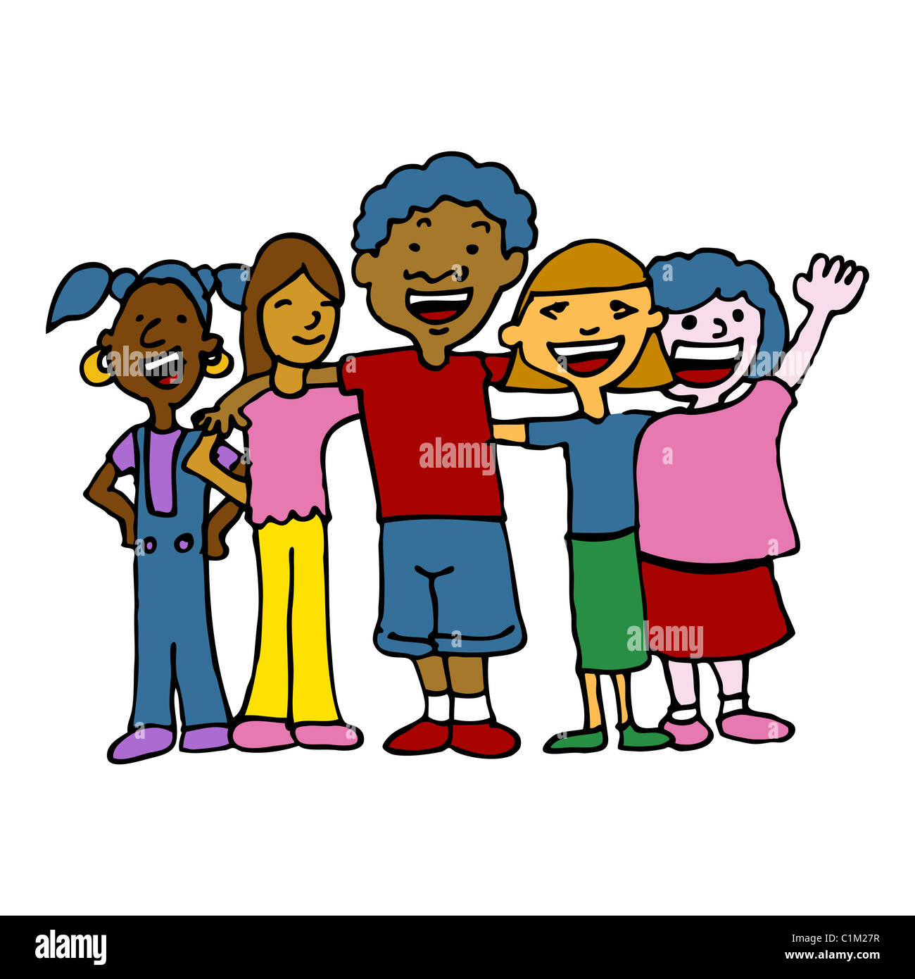 People Of Different Races Clipart
