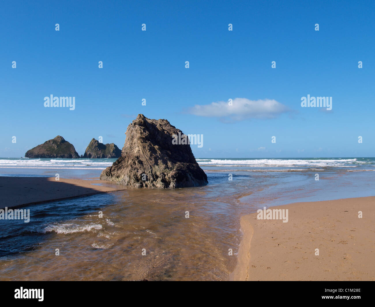 River meeting the sea, Cornwall, UK Stock Photo - Alamy