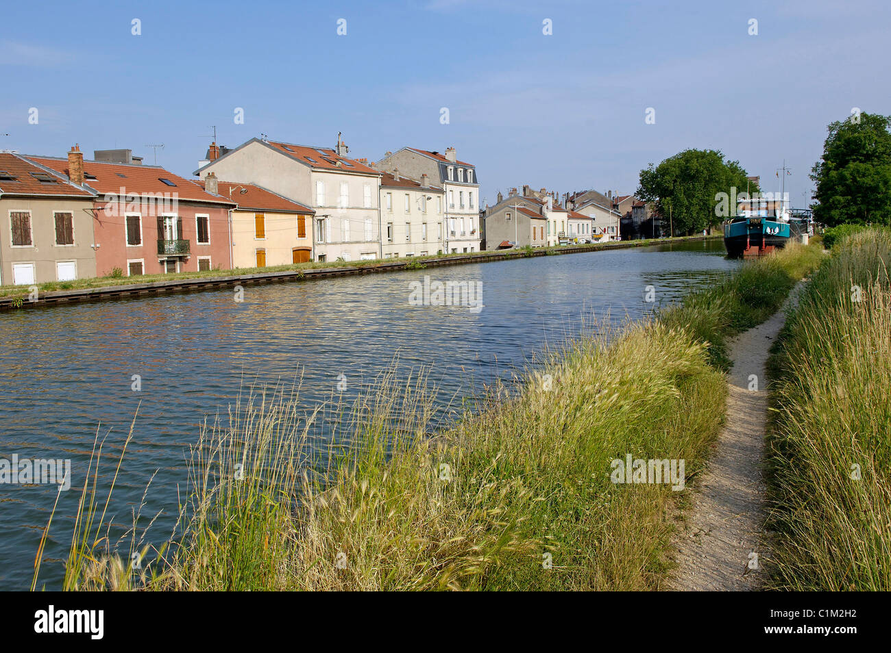 France, Meurthe et Moselle, Nancy, Canal from Marne river to Rhine ...