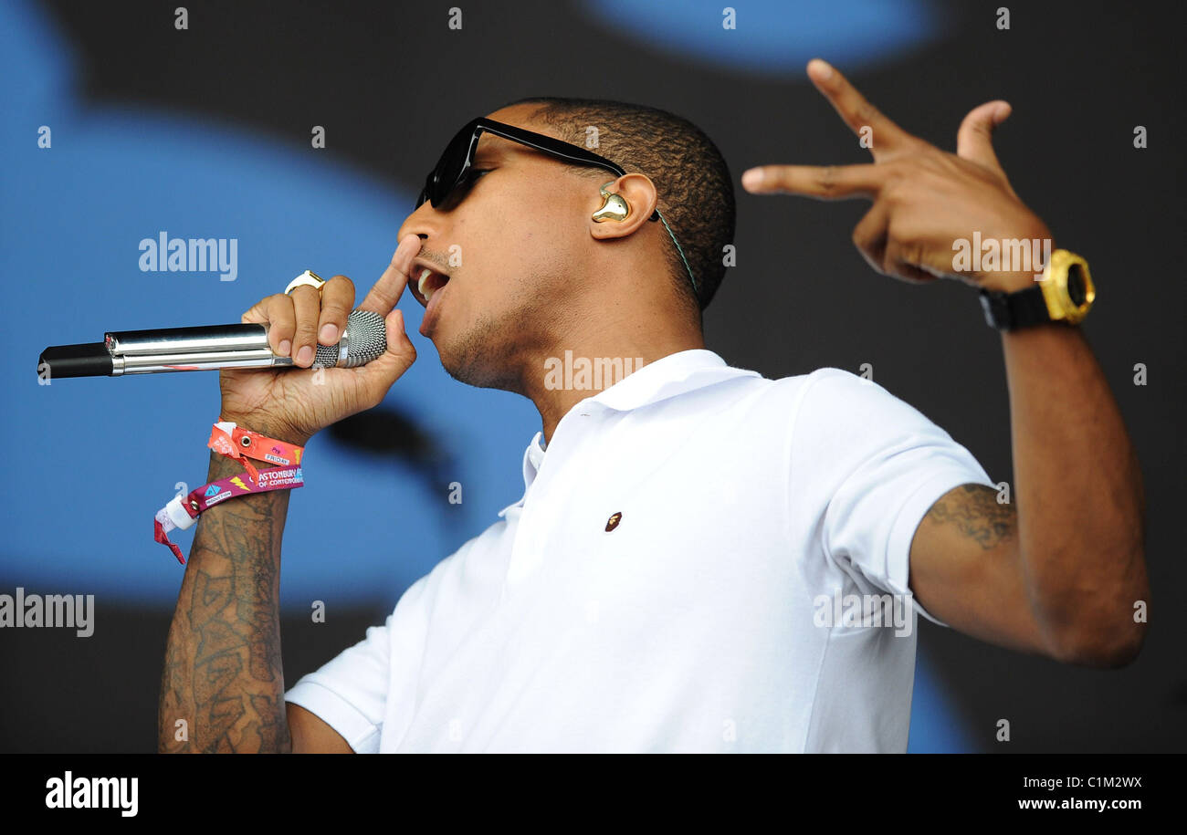 Pharrell Williams of N.E.R.D performing live on stage 2009 Glastonbury ...
