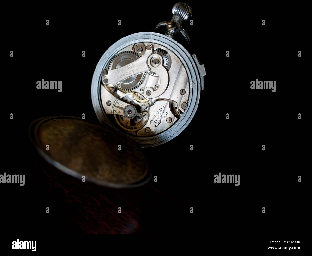 Internal watch movement and mechanism Stock Photo - Alamy