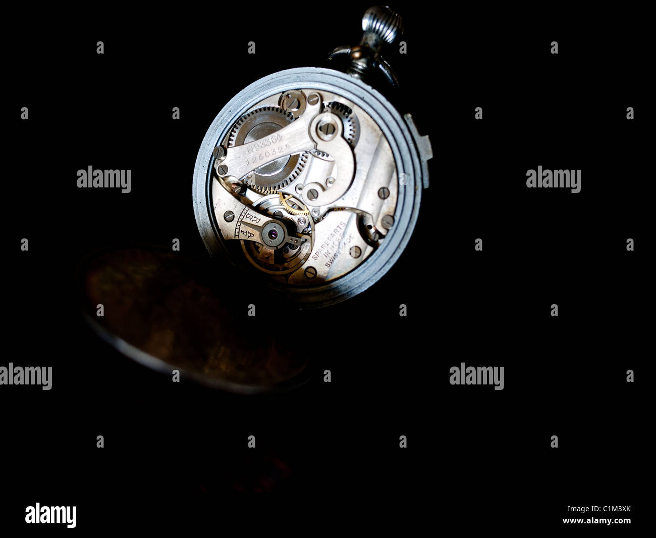 Internal watch mechanism Stock Photo - Alamy