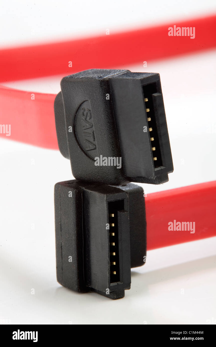 sata cable connectors Stock Photo - Alamy