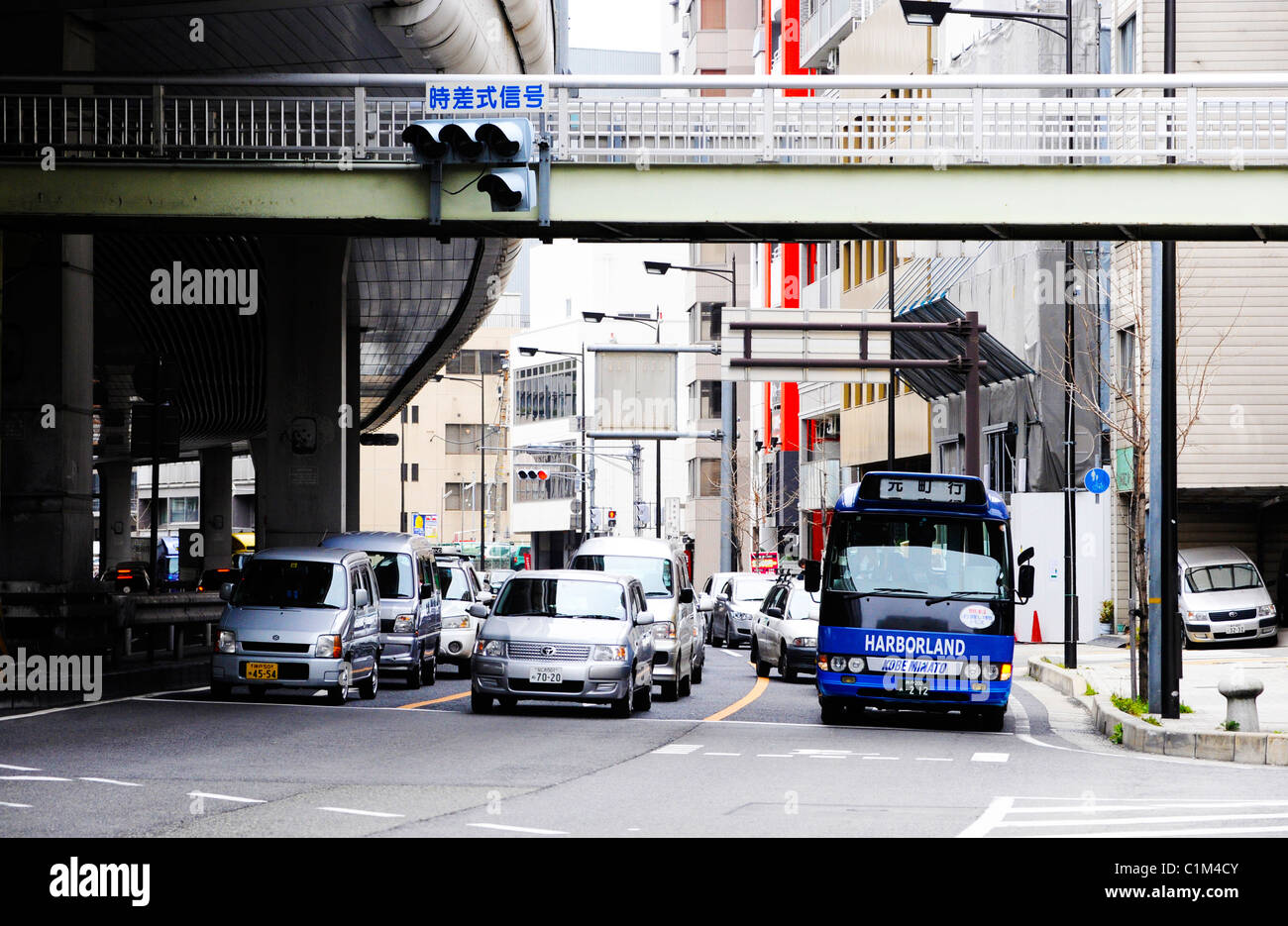 Traffic in Kobe, Japan Stock Photo - Alamy