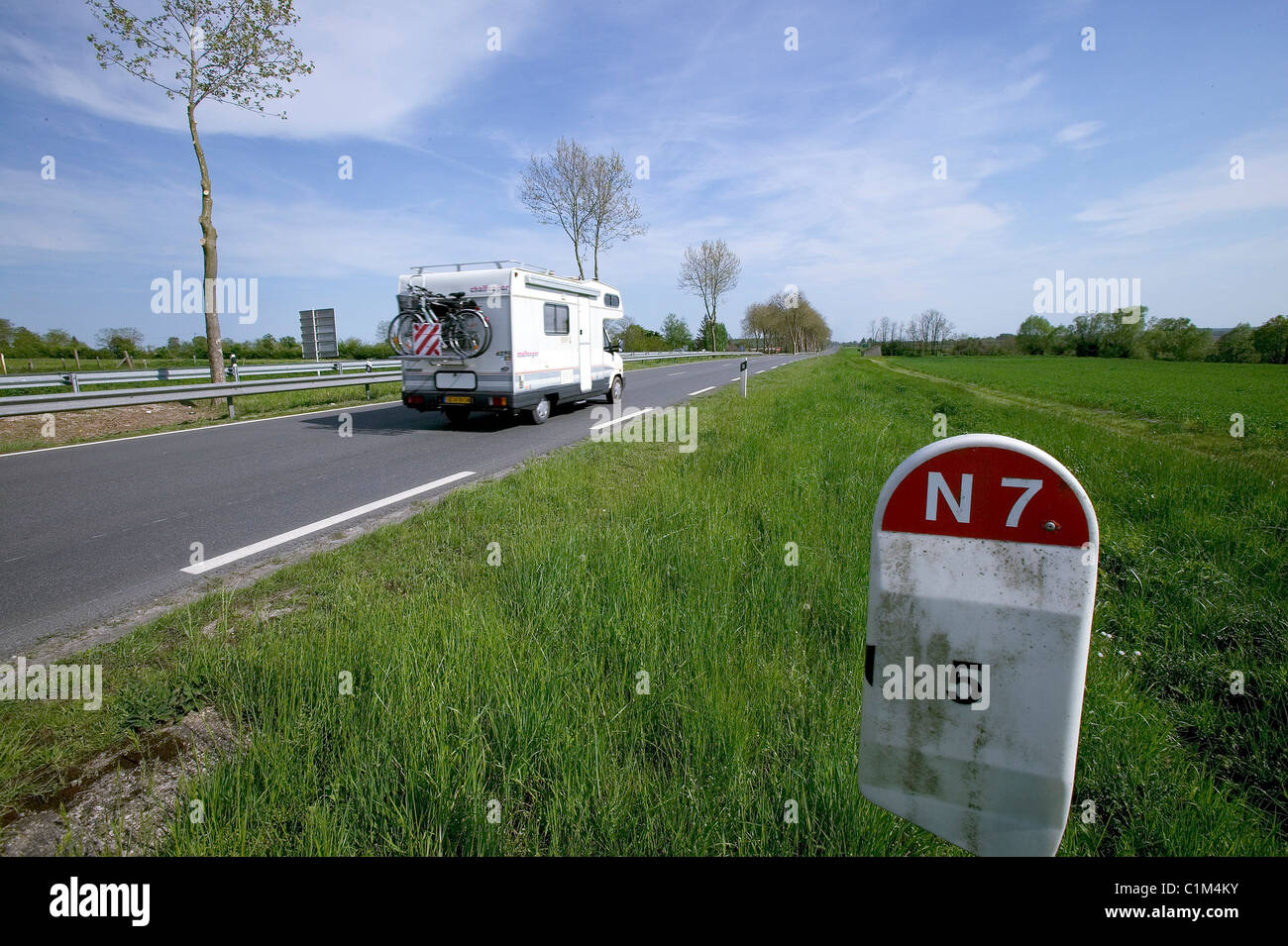 National 7 france road hi-res stock photography and images - Alamy