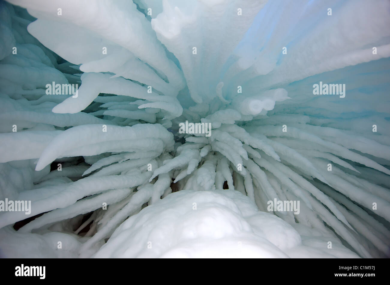 icicles hang from the ceiling of the ice cave Stock Photo - Alamy