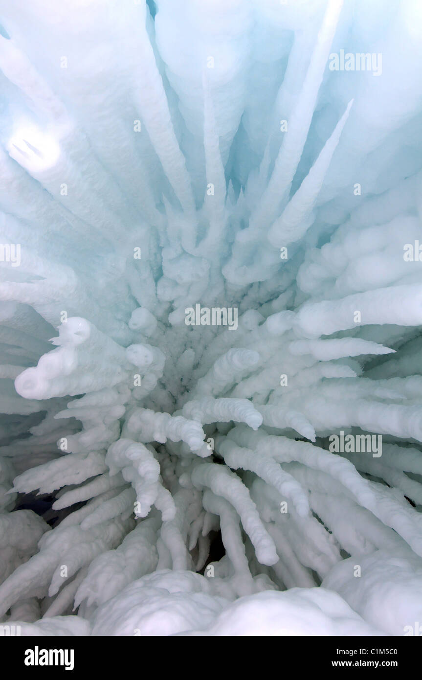 icicles hang from the ceiling of the ice cave Stock Photo - Alamy