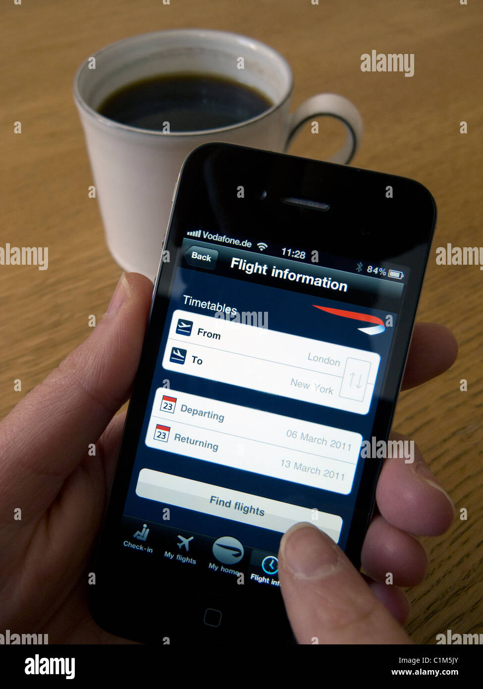 Checking Iphone High Resolution Stock Photography and Images - Alamy