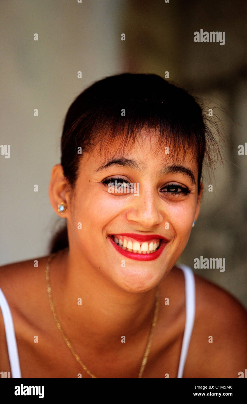 Cuba, Santiago of Cuba, cuban beauty Stock Photo - Alamy