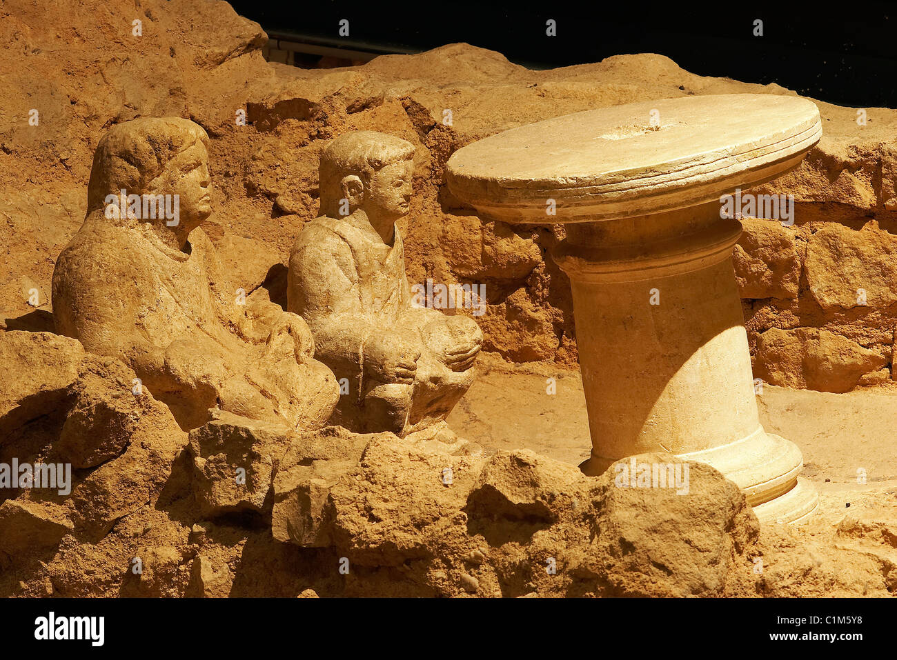 France, Indre, Berry, Argenton sur Creuse, Saint Marcel, Argentomagus ...