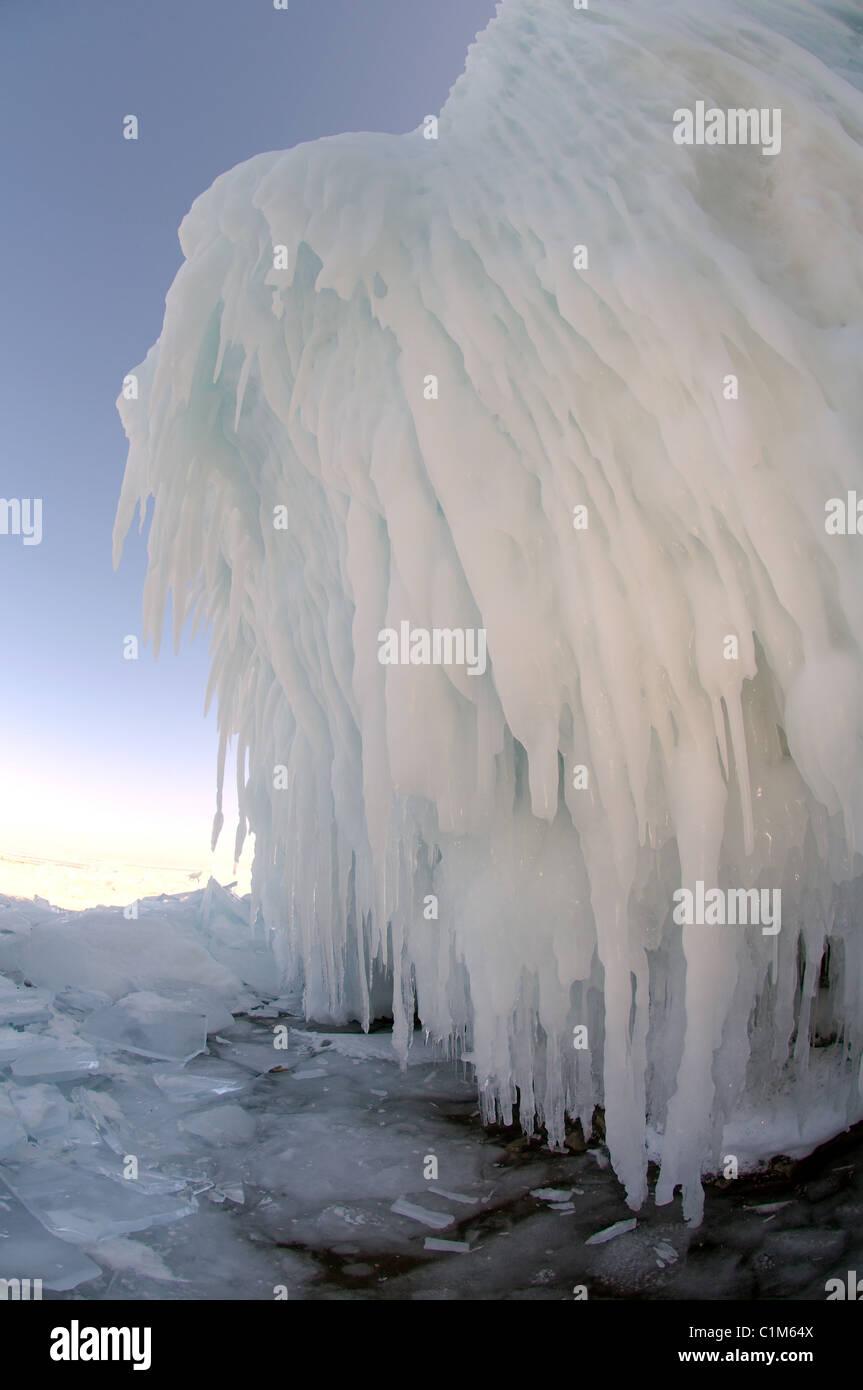icicles hang from the ceiling of the ice cave Stock Photo - Alamy