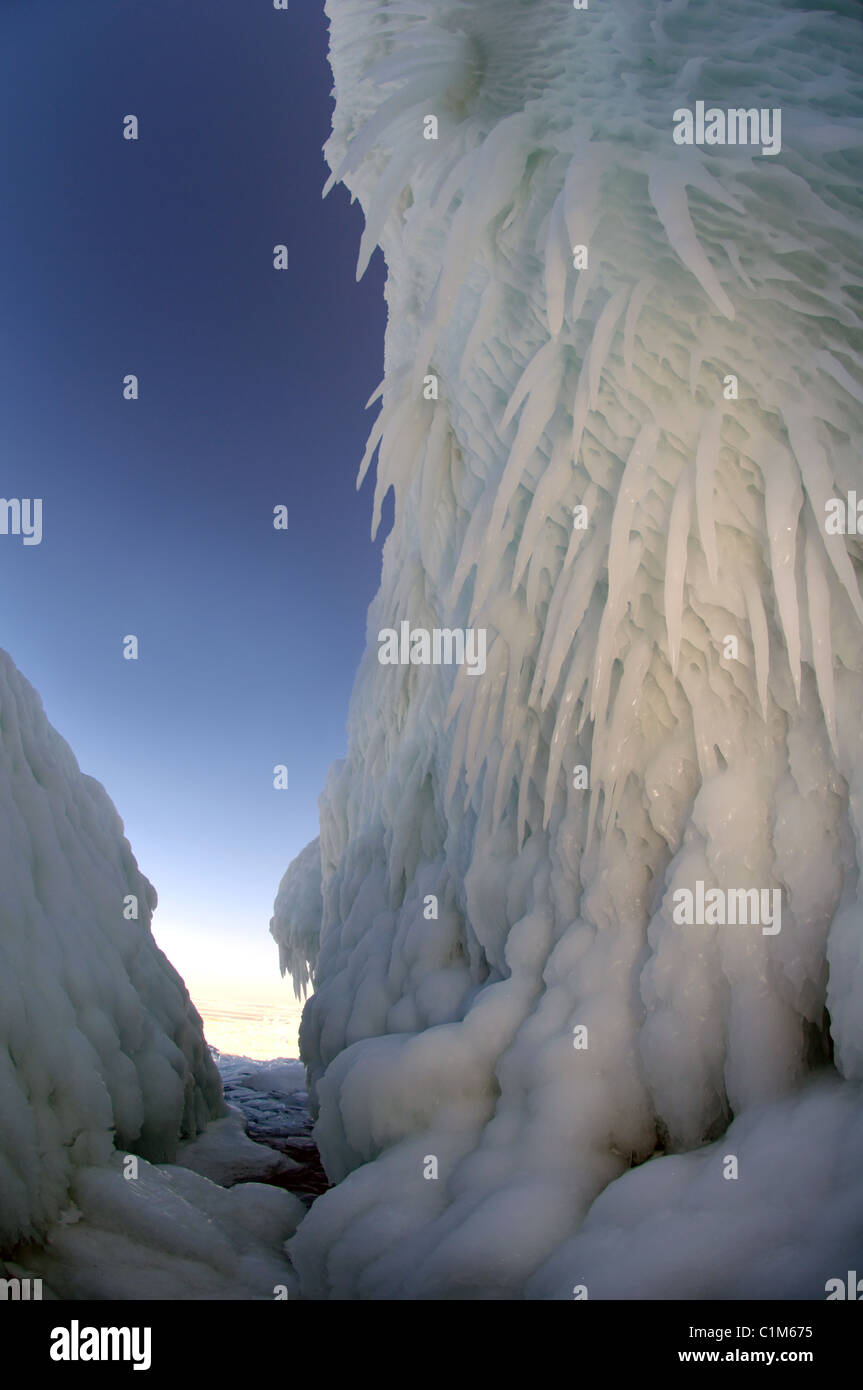icicles hang from the ceiling of the ice cave Stock Photo - Alamy