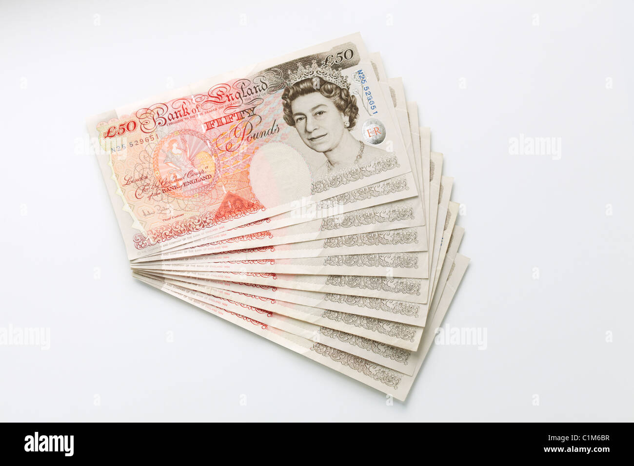Fifty pound notes fan hi-res stock photography and images - Alamy
