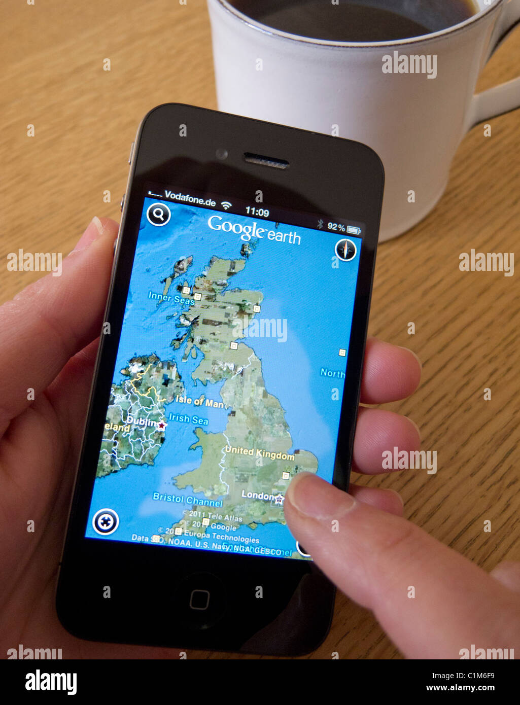 Google earth map hi-res stock photography and images - Alamy