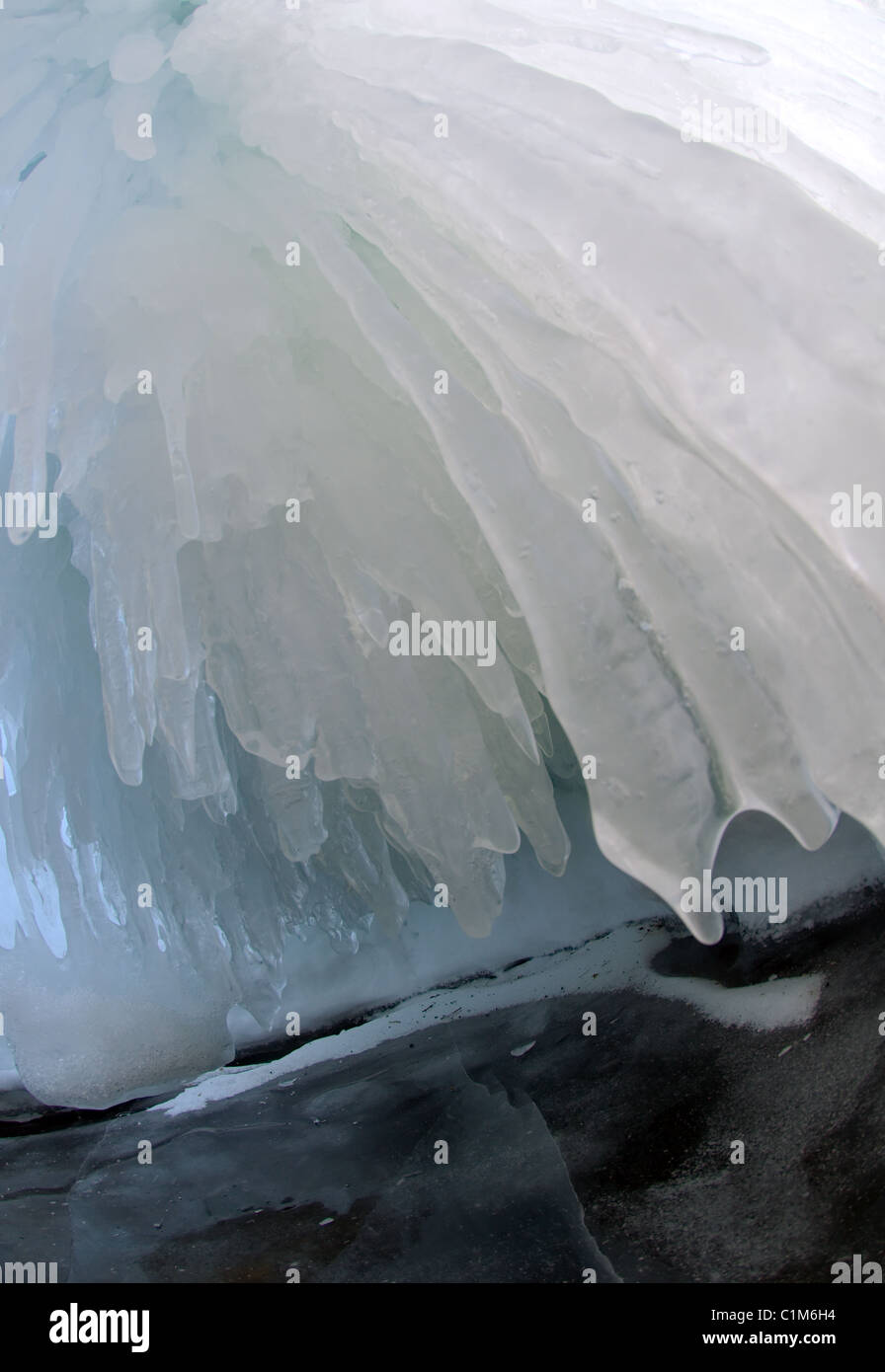 icicles hang from the ceiling of the ice cave Stock Photo - Alamy