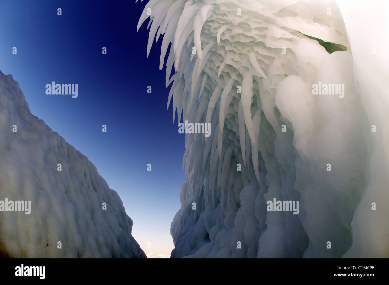 icicles hang from the ceiling of the ice cave Stock Photo - Alamy