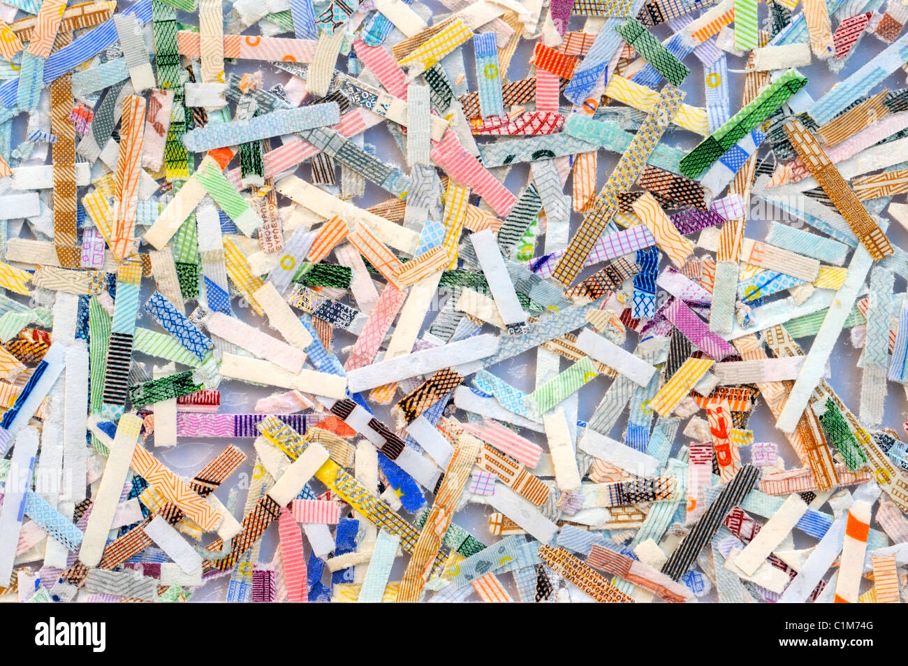Shredded Euro Banknotes Stock Photo - Alamy