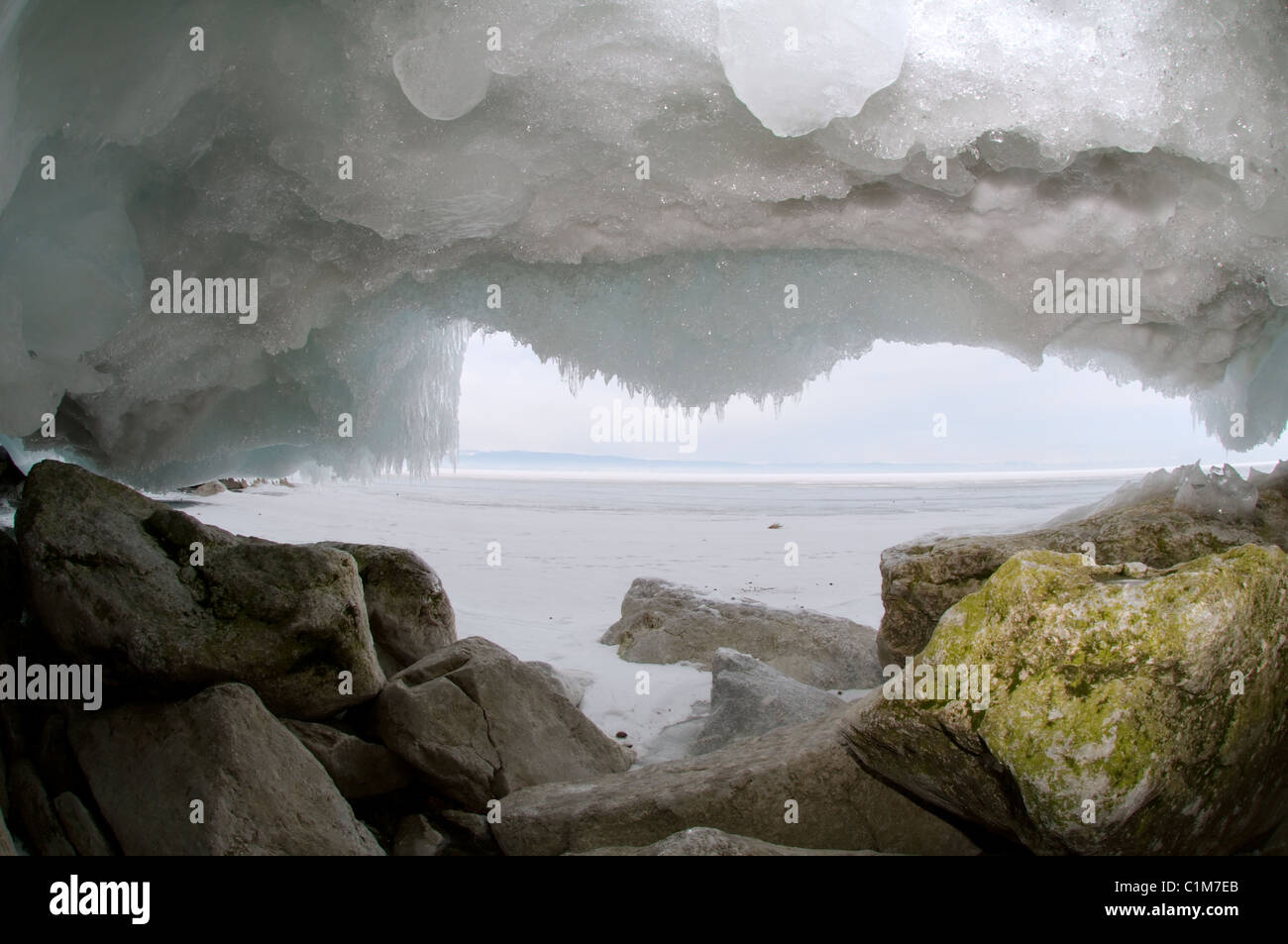 Ice cave. Olkhon island, Baikal lake, Siberia, Russia Stock Photo - Alamy