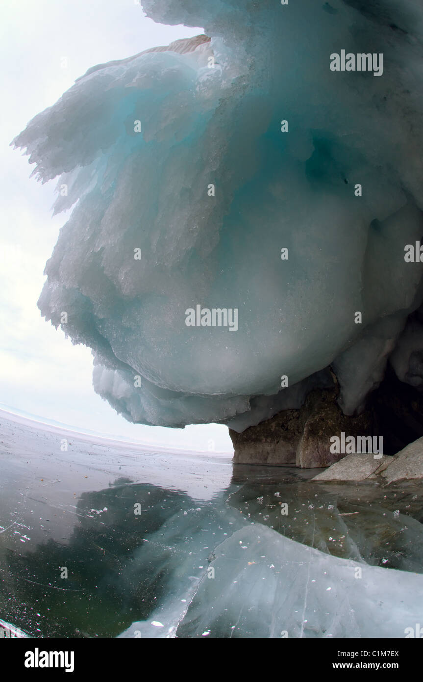 Ice cave. Olkhon island, Baikal lake, Siberia, Russia Stock Photo - Alamy