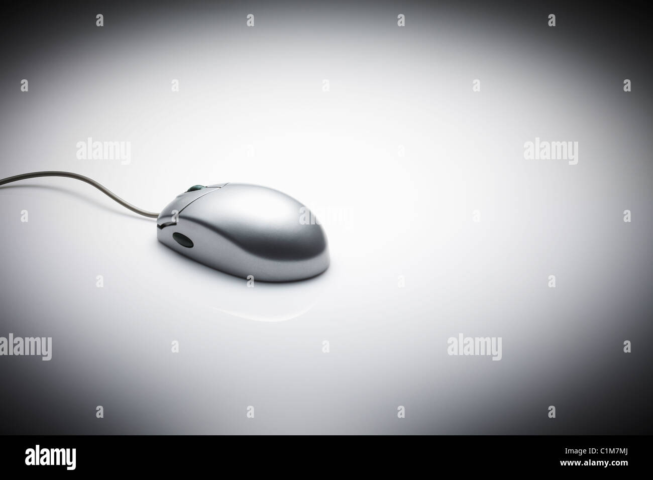 Silver Computer Mouse Stock Photo - Alamy