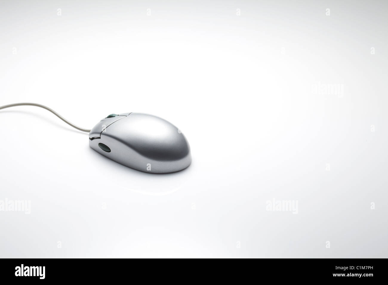 Silver Computer Mouse Stock Photo - Alamy