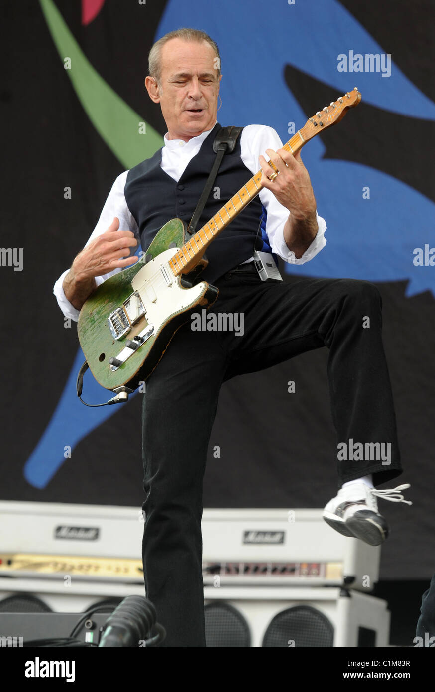 Francis Rossi of Status Quo performing at the 2009 Glastonbury Festival ...